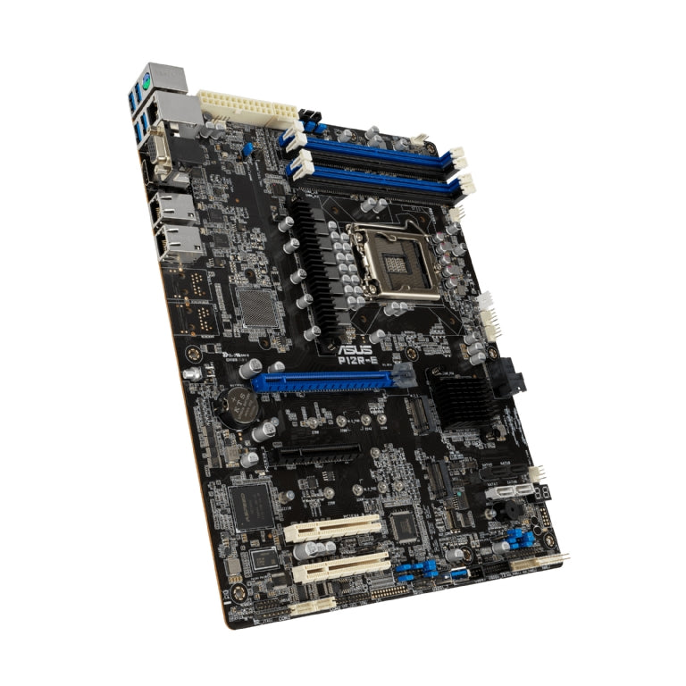 ASUS P12R-E Server Motherboard. Xeon E-2300 Support. Dual Gigabit LAN ...